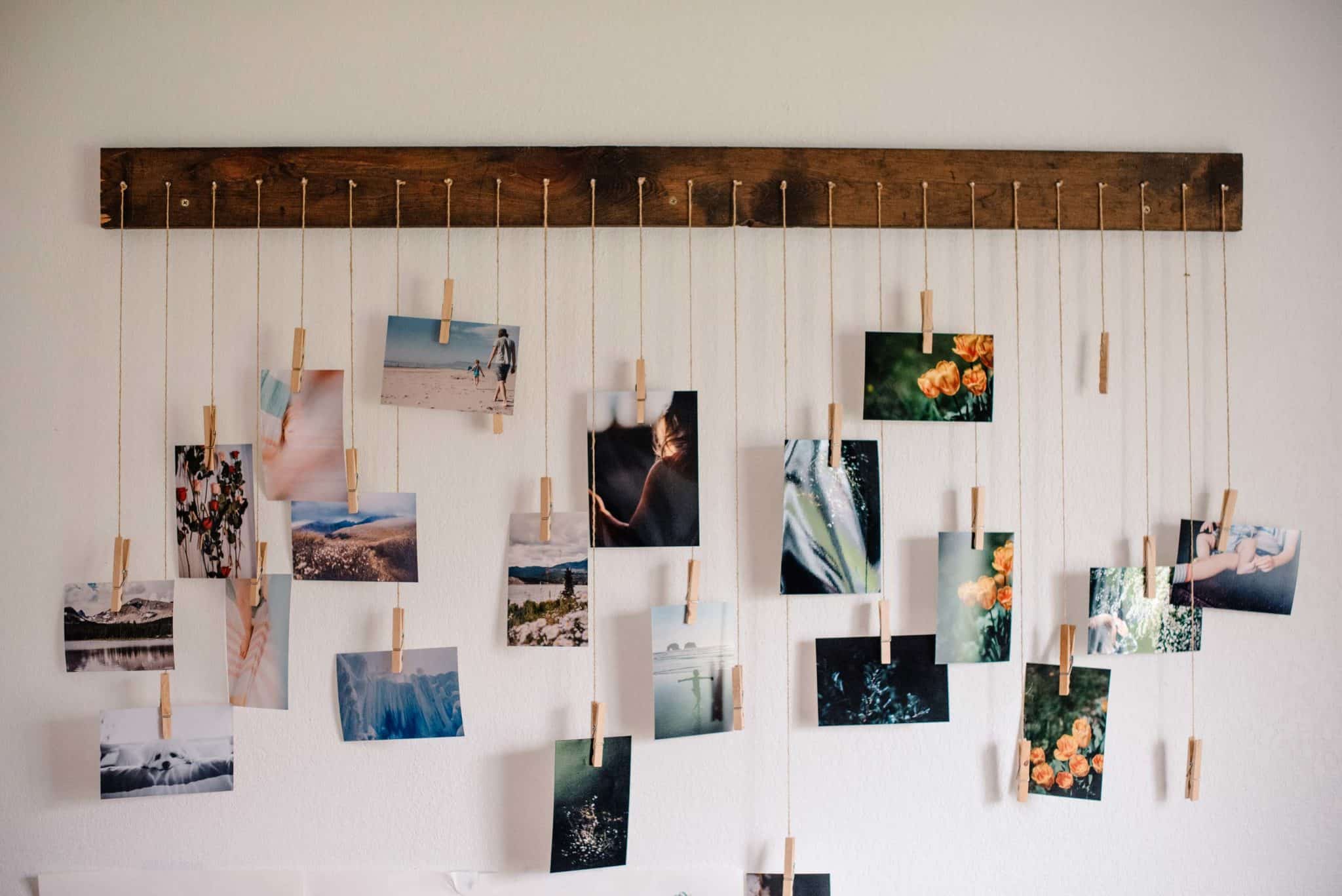 DIY Hanging Picture Collage - Celebrate Again